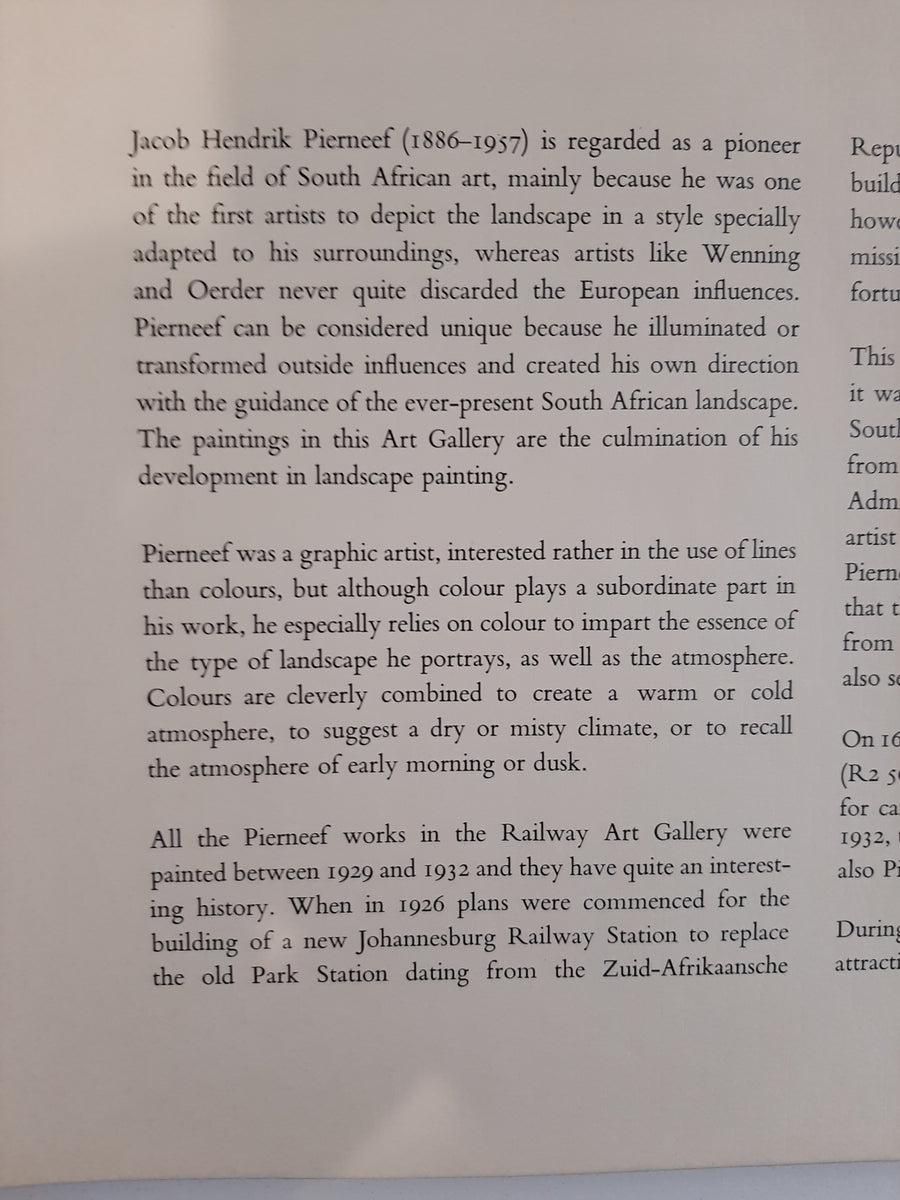 Pierneef-Souvenir brochure of paintings – Timeless Collectible Books